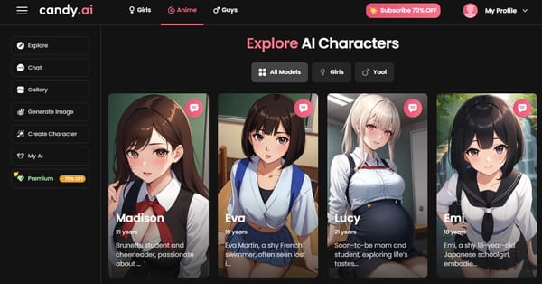 2024年に制限なしでチャットできるトップ10のAIエロチャットボット